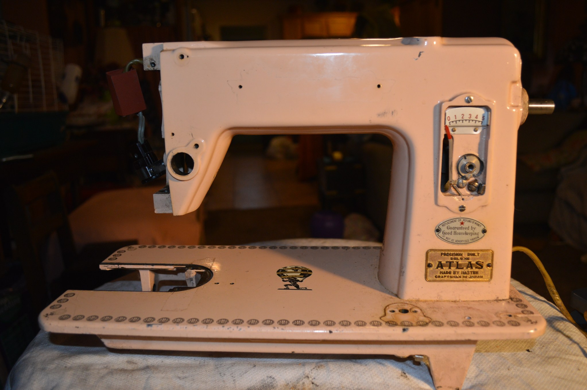 Restoration of a “Pink” Atlas Precision Sewing Machine – Professionally ...