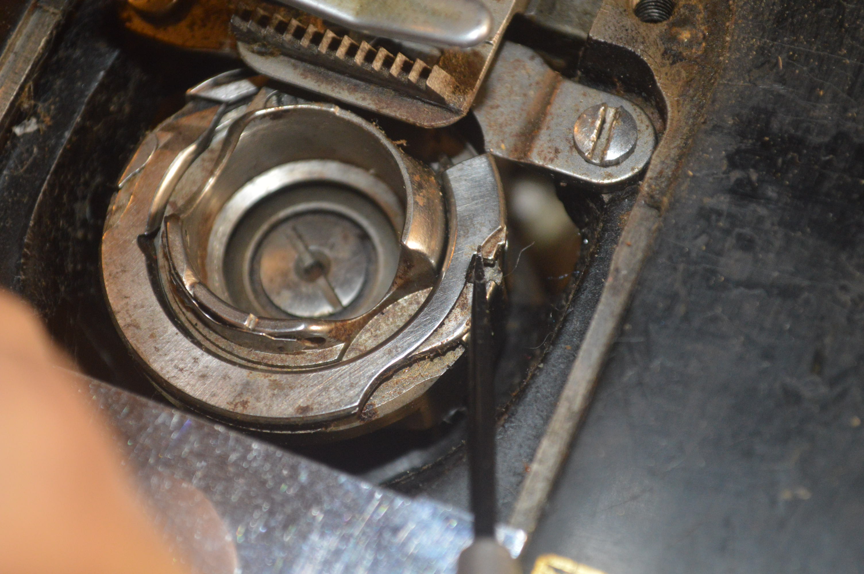 A Tutorial – Removing and Cleaning the Bobbin Case on a Singer 201-2 ...