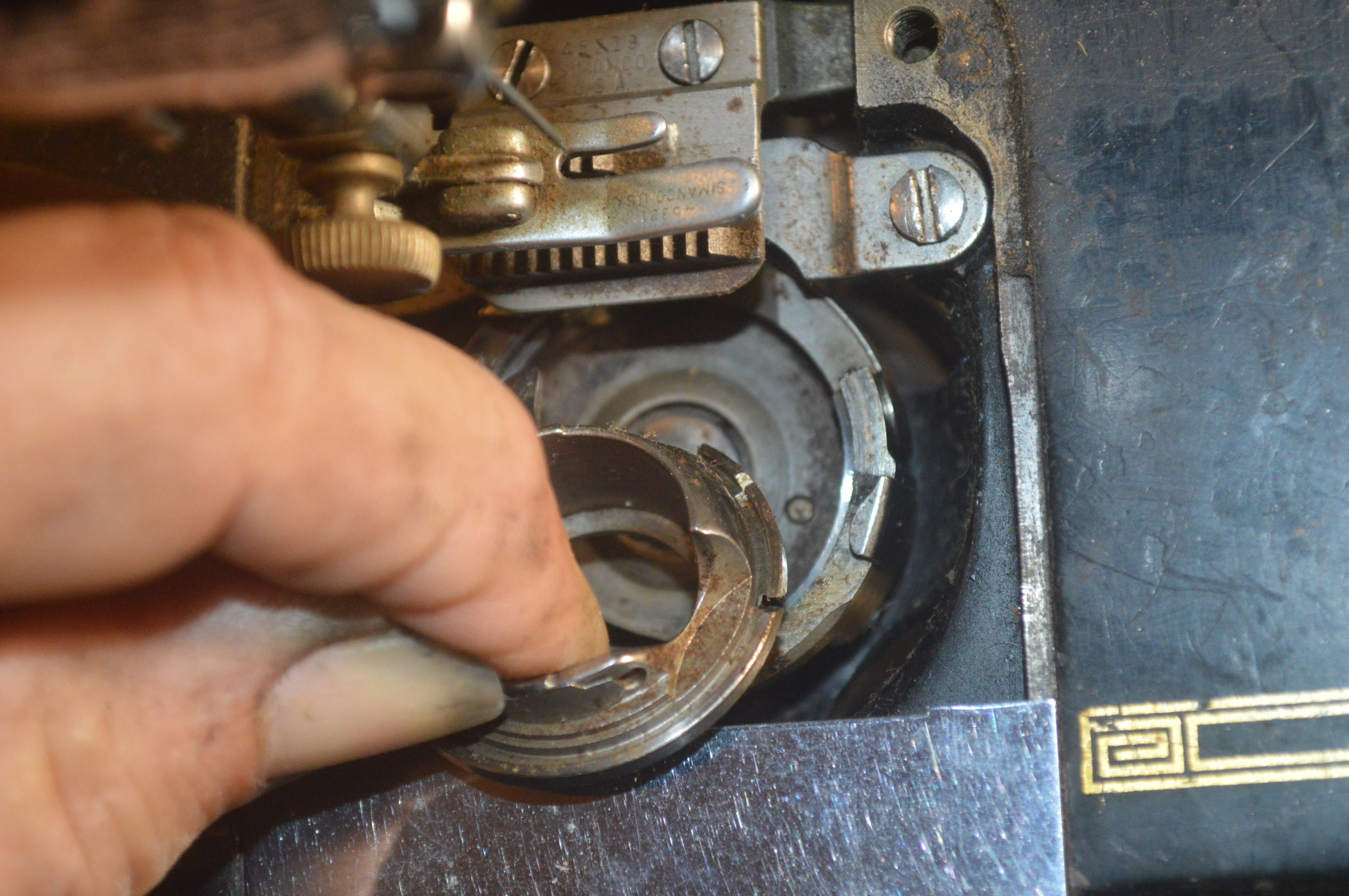 A Tutorial – Removing and Cleaning the Bobbin Case on a Singer 201-2 ...